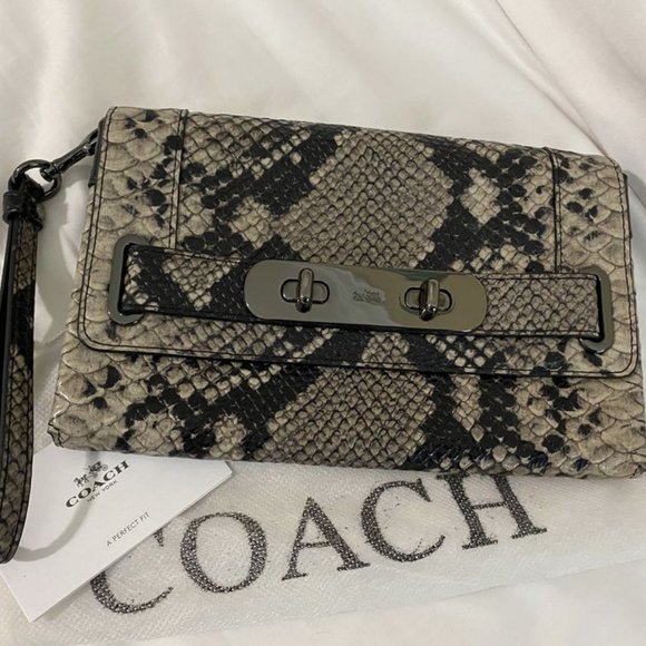 Coach | Bags | Authentic Coach Beechwood Python Embossed Leather | Poshmark